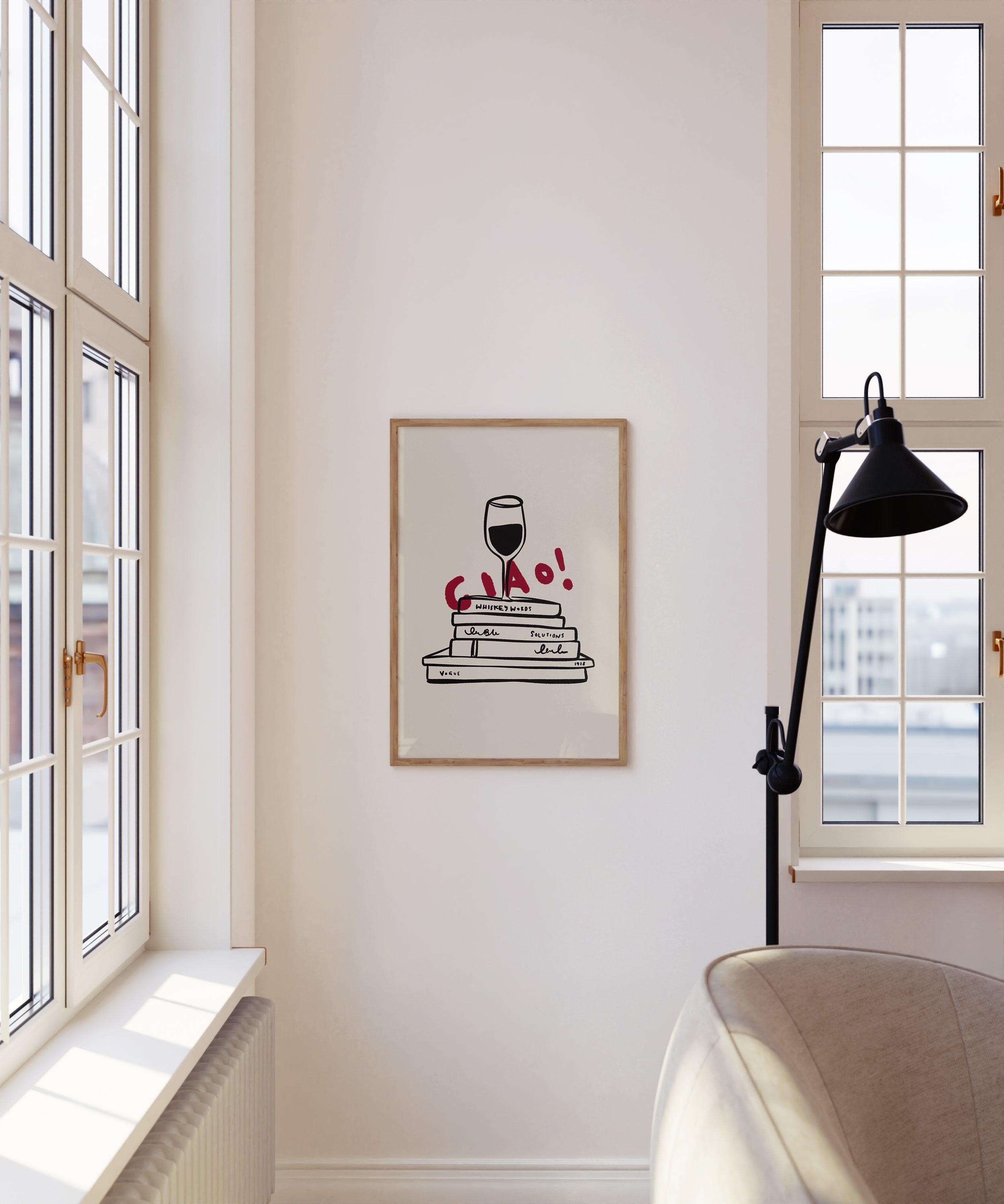 Ciao Wine | Wine Poster | Red | UNFRAMED – SimplyExtraJordanary